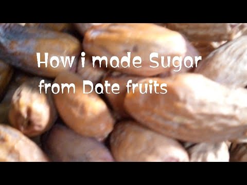 How I made sweet Sugar from Date fruits - YouTube