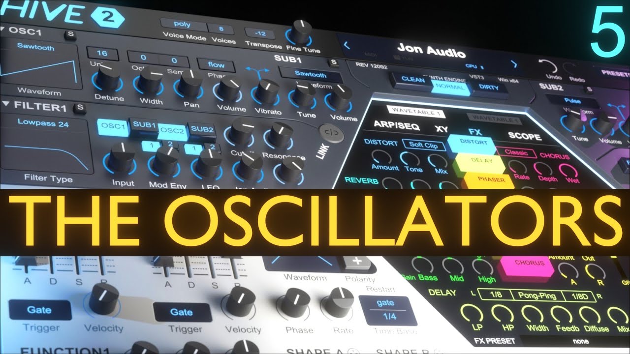 The Oscillators | u-he Hive 2 Tutorial Lesson 5 - YouTube