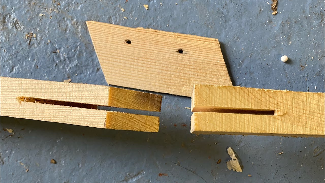 Joining wooden framing - YouTube