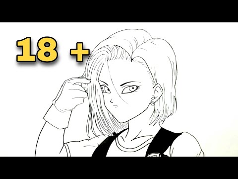 how to draw Android 18 easy |step by step - Dragonball - YouTube