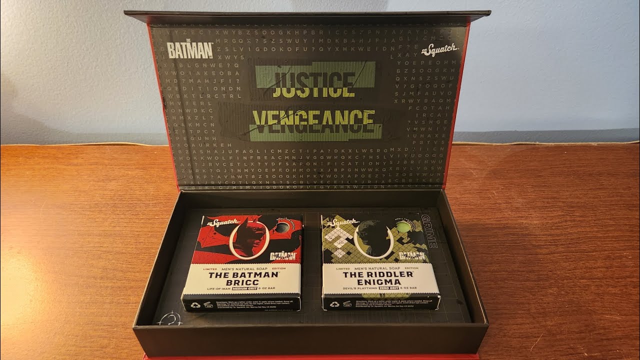 The Batman Dr. Squatch Soap Set - YouTube