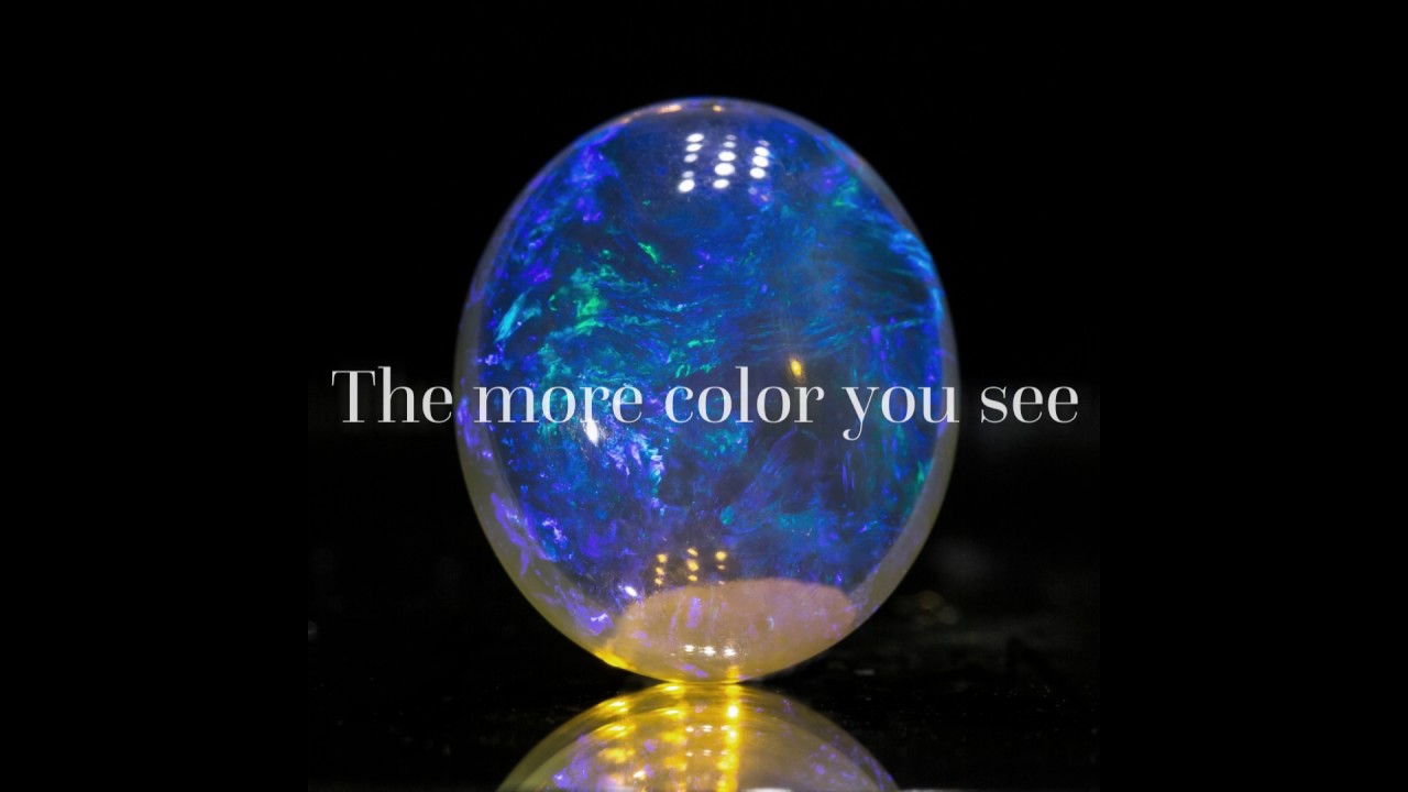 Why we need light for opal gemstones - YouTube
