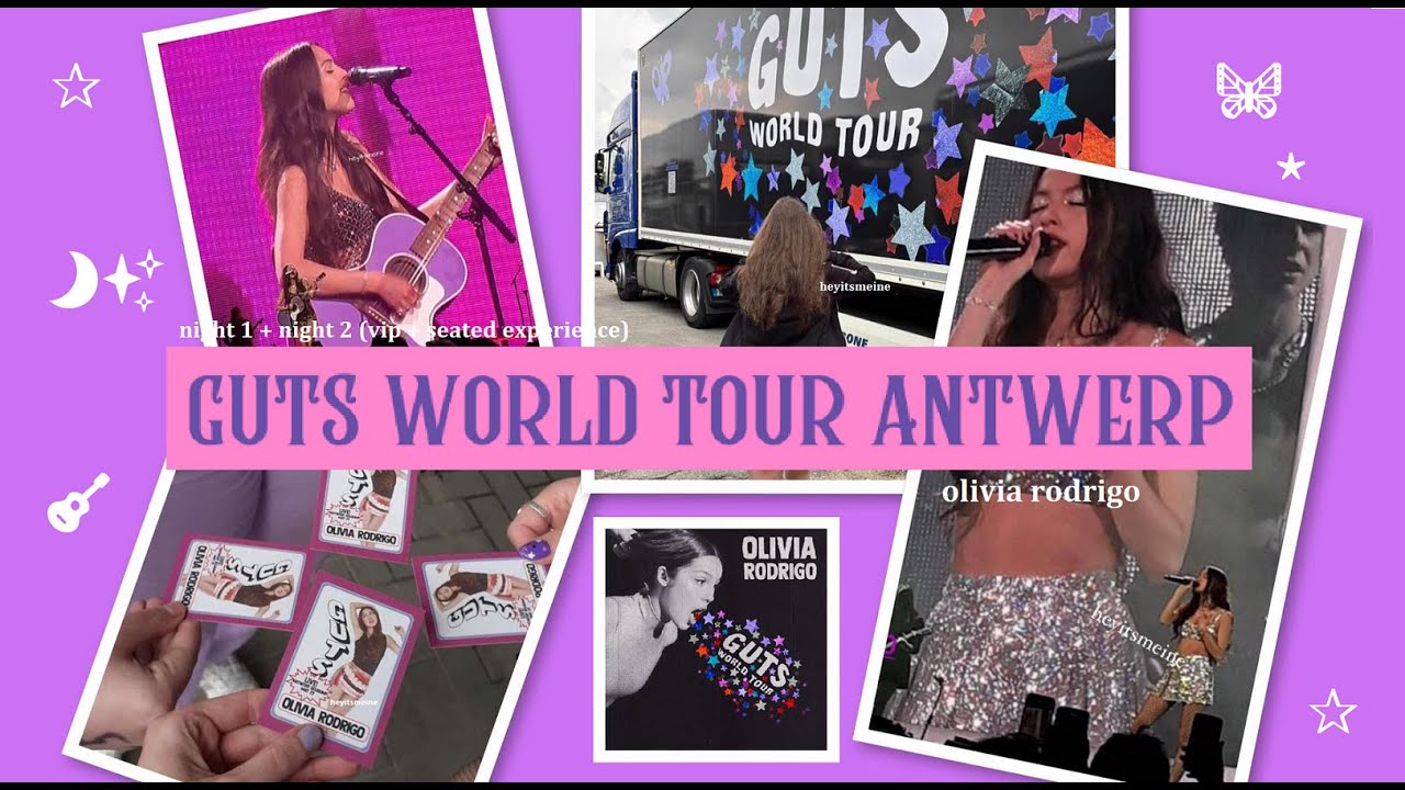 GUTS WORLD TOUR💜 Antwerp vlog: vip night 1 + seated night 2🎸🦋 olivia ...