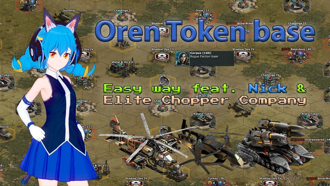 War Commander - Oren Token base (Easy way feat. Nick & Elite Chopper Company) - YouTube
