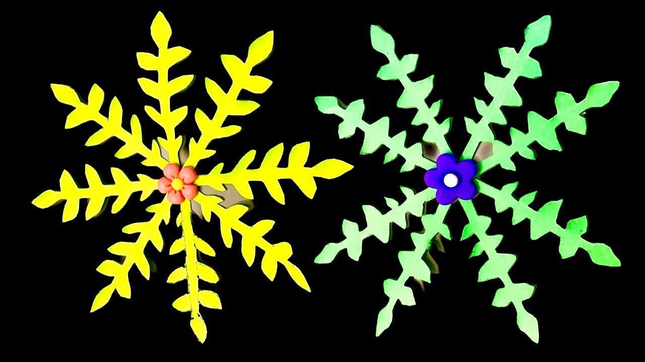 Paper leaf design / How to make paper leaf / Diy leaves - YouTube