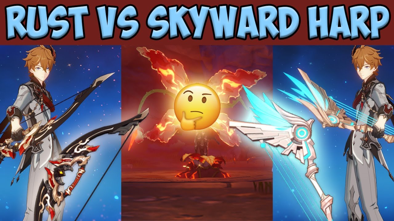 Childe Rust R2 Vs Skyward Harp R1 Test Againts Pyro Regisvine - Genshin ...