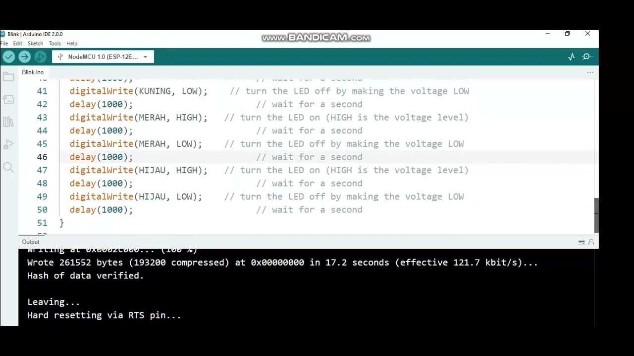 LAB 2 Basic PinOut NodeMCU Dan LED (Febri Annisa_3312111091) - YouTube