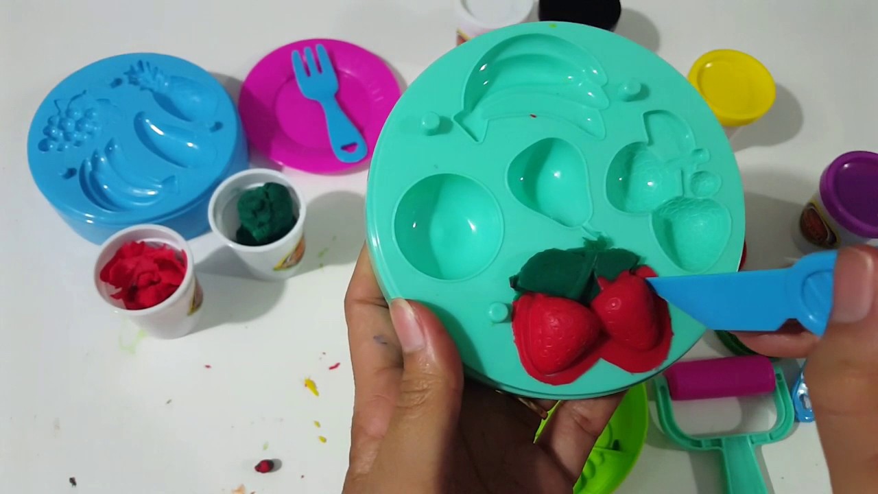 How to make fruit with Play Doh for kids, learn fruit with Play doh ...