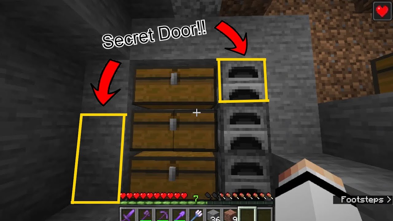 Minecraft: Hidden Furnace Door! (easy) - YouTube