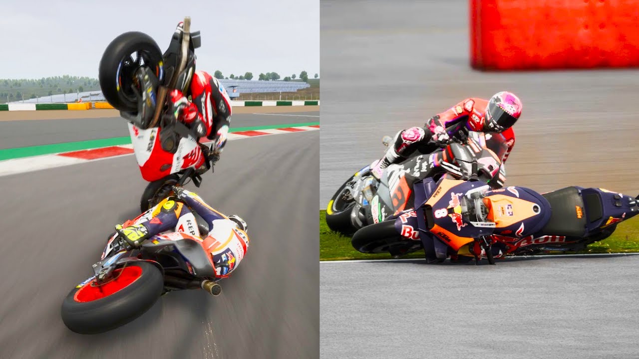 MotoGP 23 Crash Compilation🤘🏻 | Next-Gen Physics? - YouTube