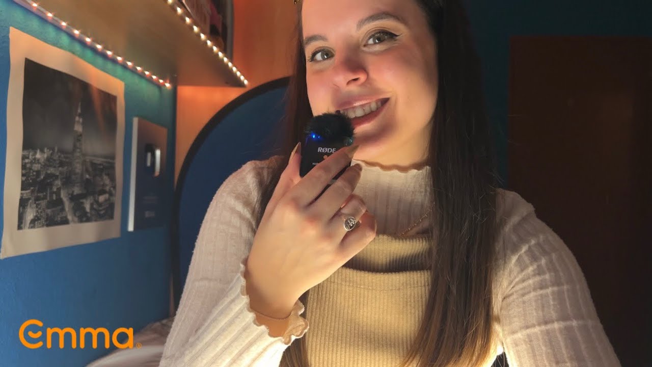 ASMR en mi cama ~ pijamada y charla nocturna *mini AD Emma* 💤 - YouTube