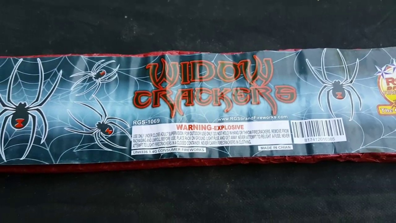 Brand new Black Widow firecrackers ! - YouTube