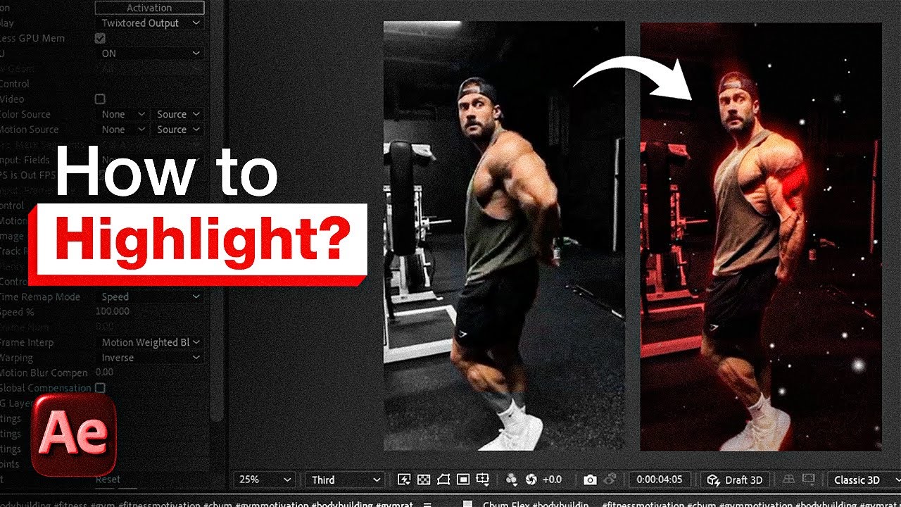 How to Highlight Muscles in After Effects | Easy Tutorial - YouTube