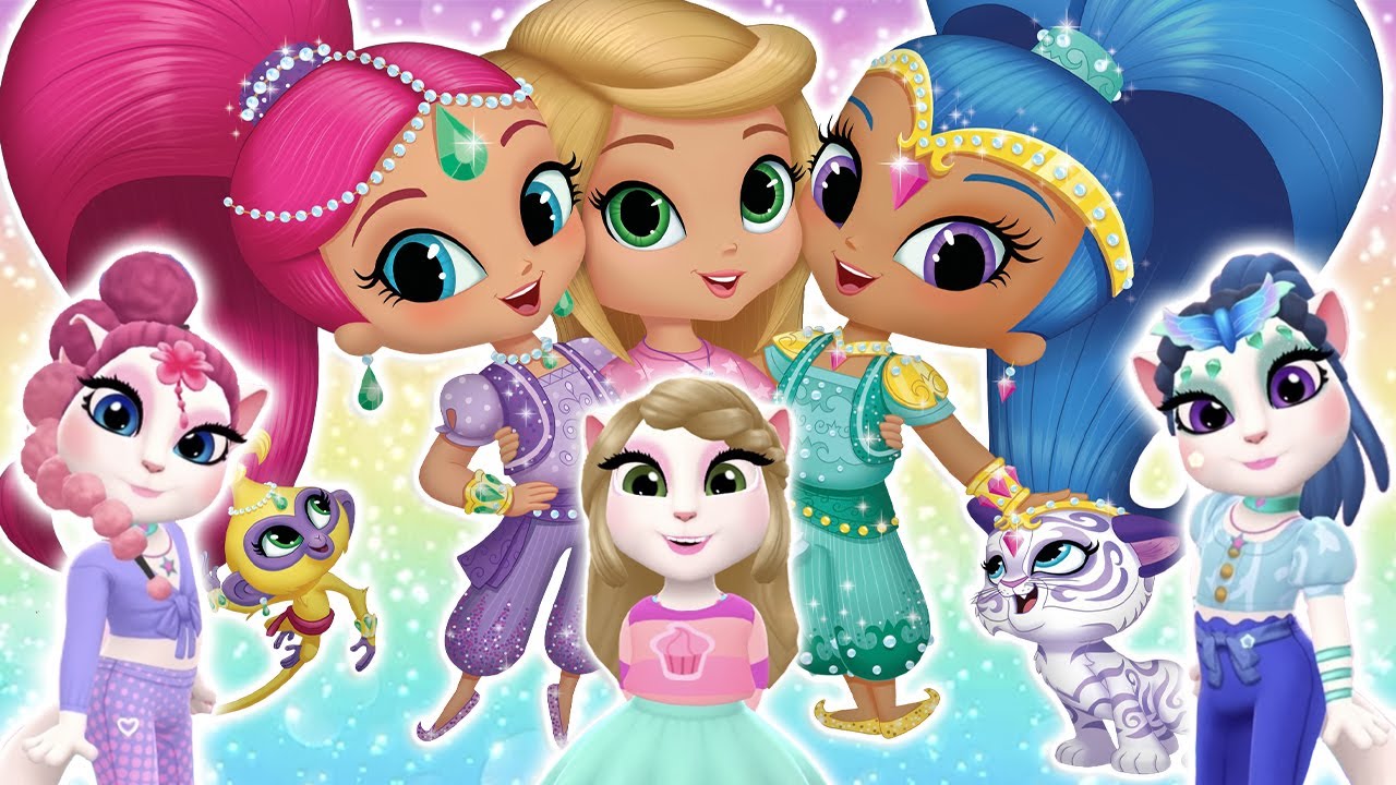 My talking angela 2 || Shimmer and Shine || cosplay - YouTube