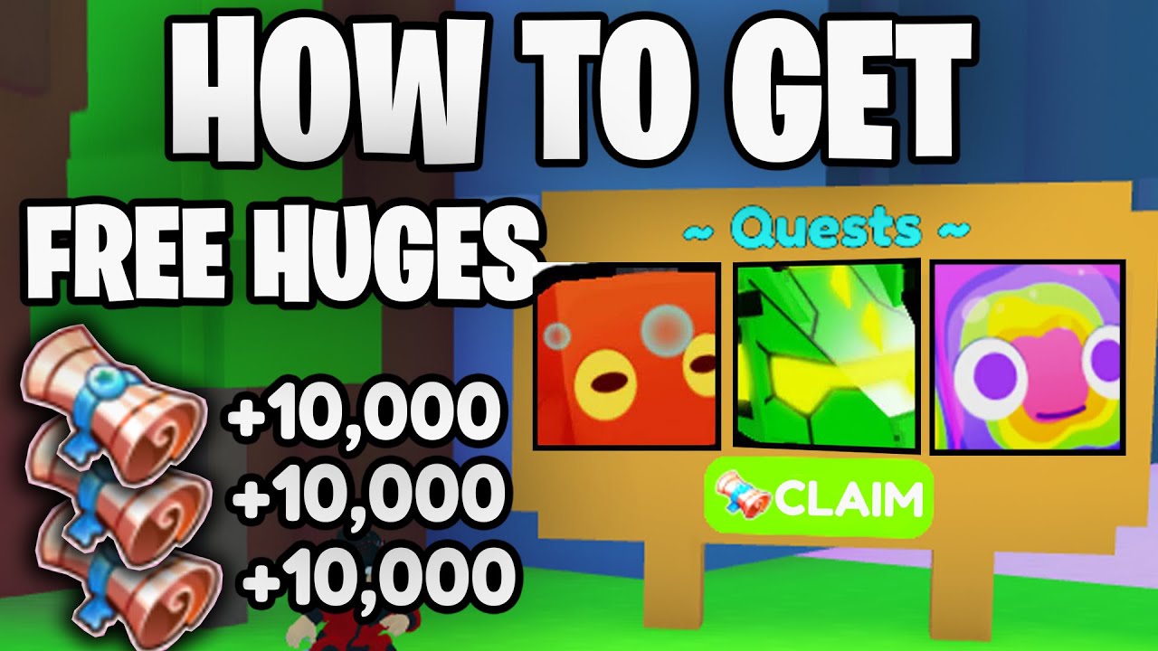 How To Get Free Huges Quest POINTS GLITCH in PET SIMULATOR X QUEST ...