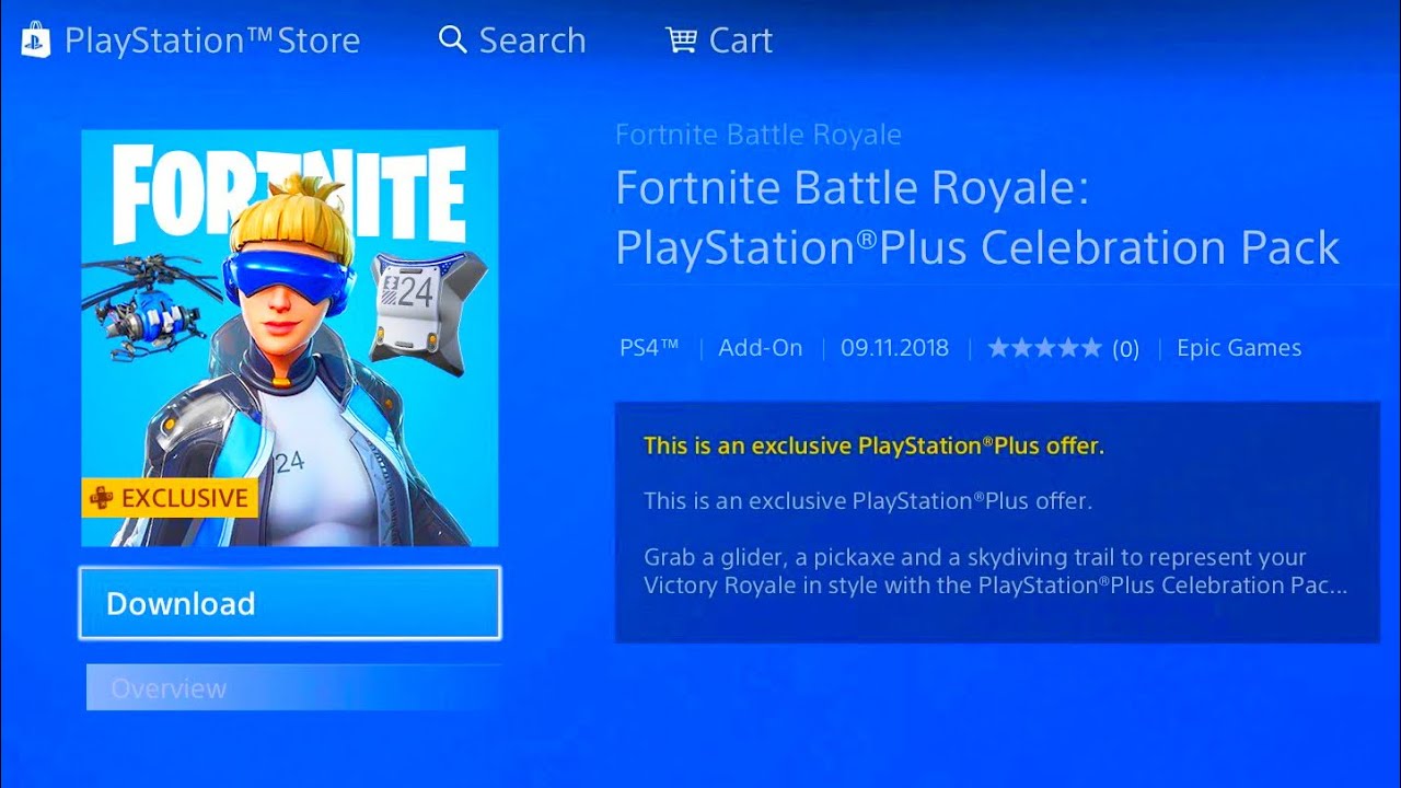 FORTNITE NEW PLAYSTATION PLUS CELEBRATION PACK! NEW FORTNITE FREE PS ...