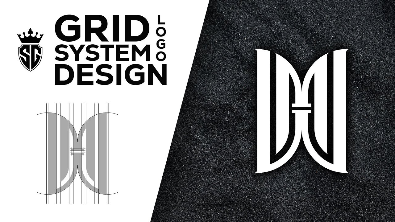 Grid System Logo Design: Create Stunning Letters (WM) in Illustrator ...