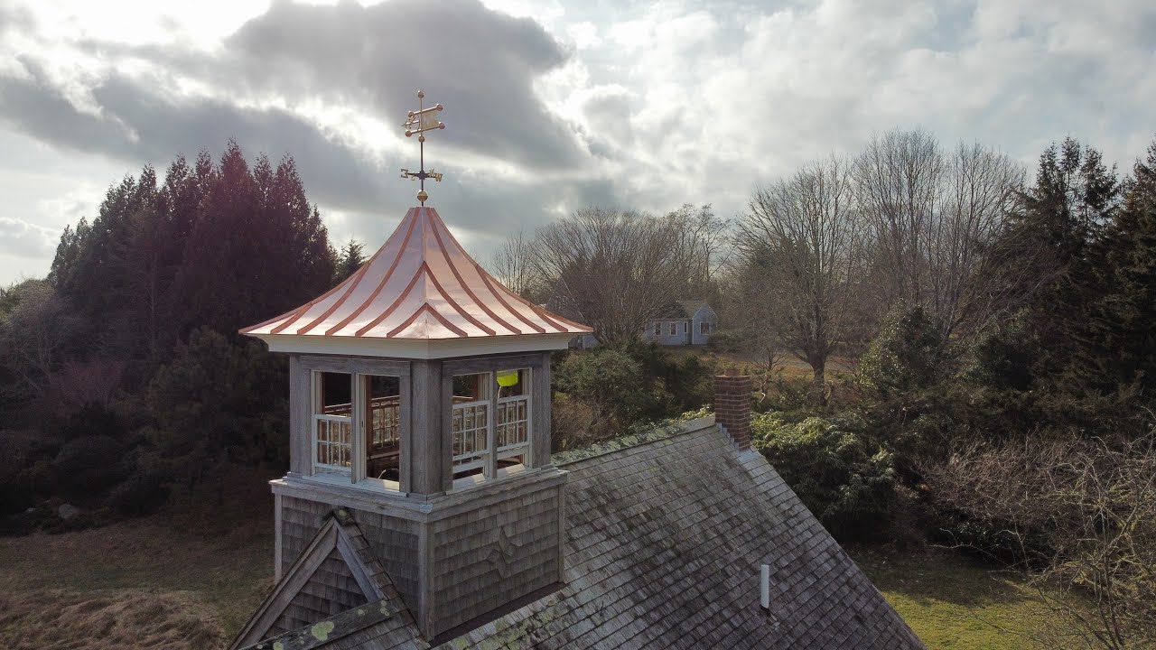 Custom Cape Cod Cupola Standing Seam Roof Westport, MA Install - YouTube