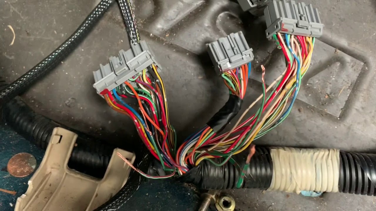 94-97 Accord Rywire K series conversion harness wiring how to - YouTube