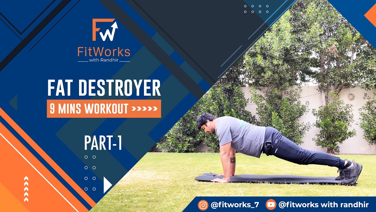 FAT DESTROYER HIIT -9mins workout - YouTube