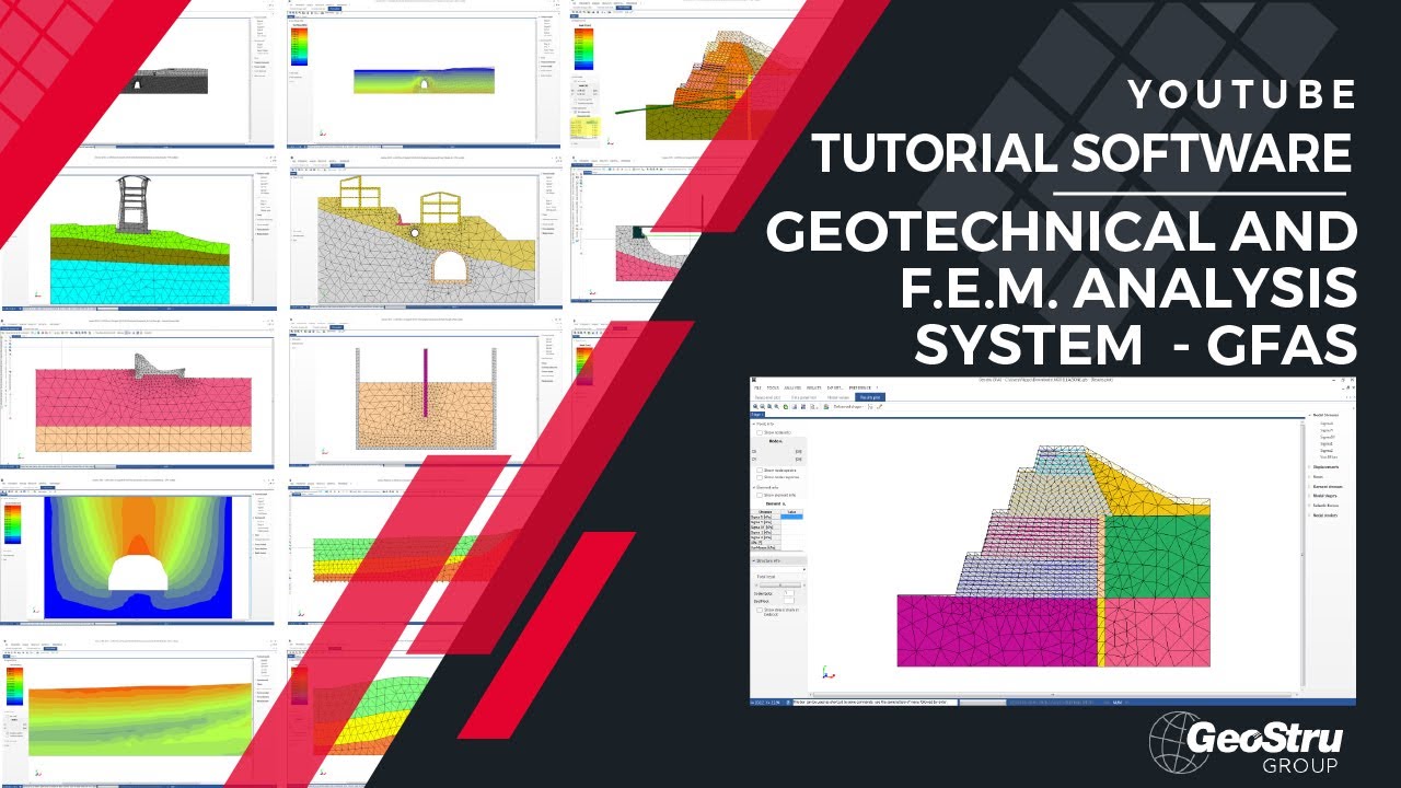Tutorial Software: Geotechnical and F.E.M. analysis system - GFAS - YouTube