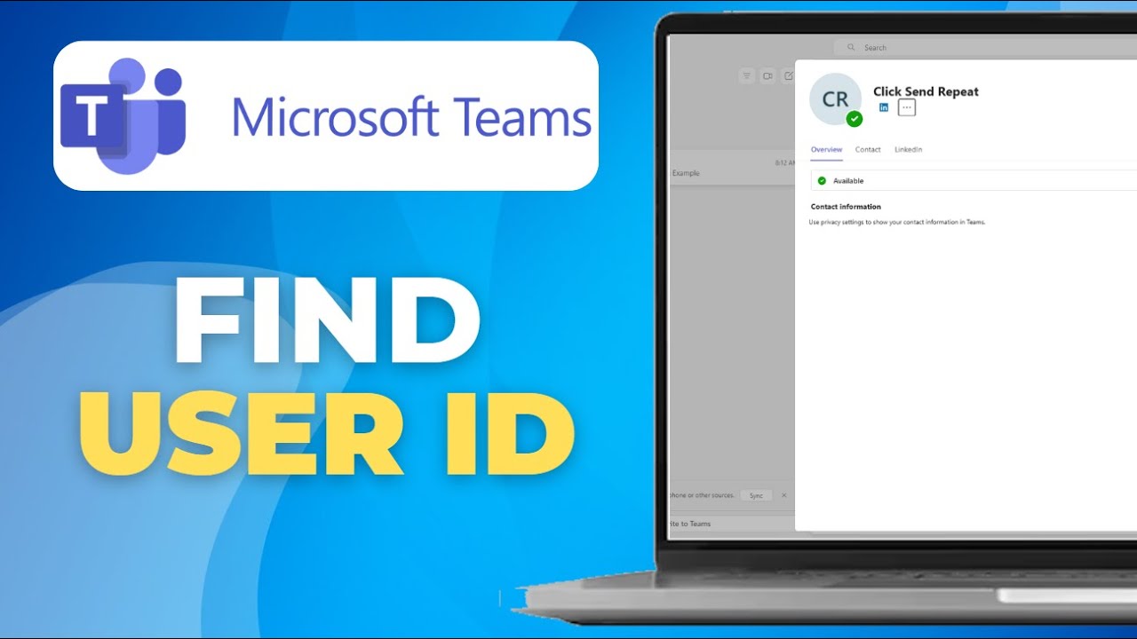 How to Find Microsoft Teams User ID - YouTube