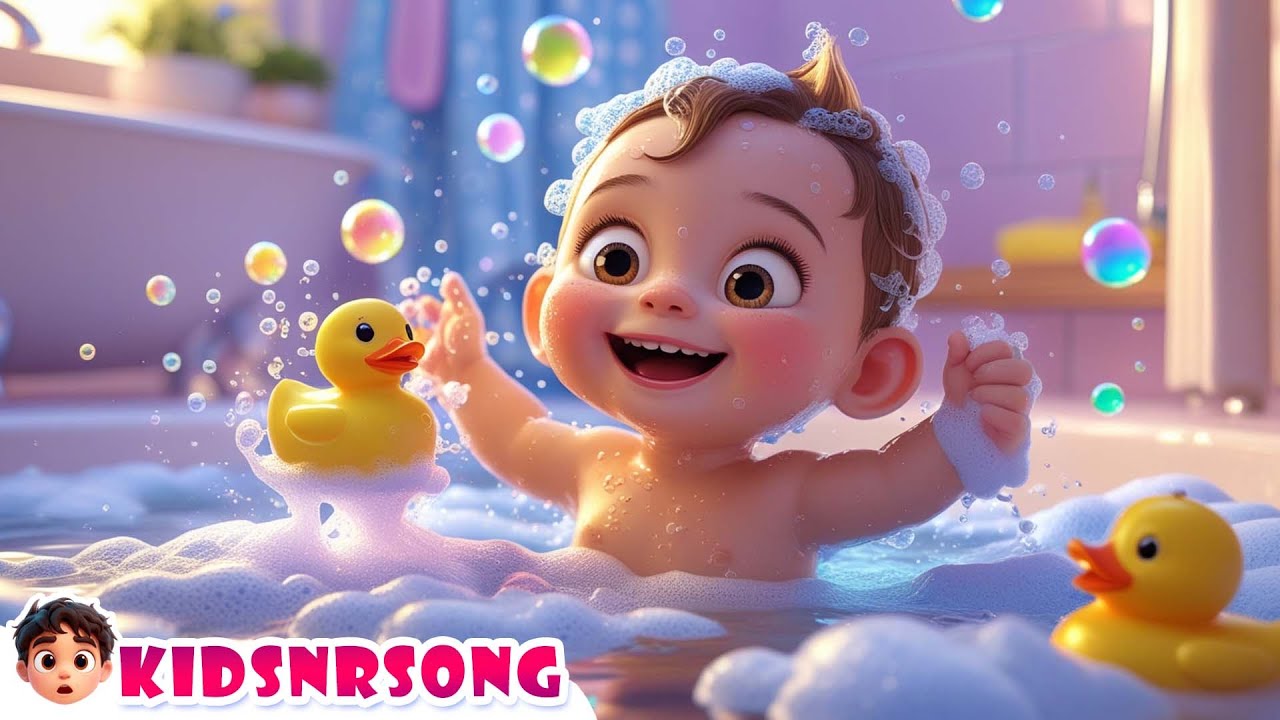 Splashy Fishy Bubble Party Bath Time Kids Song | Kids Nursery Rhymes ...