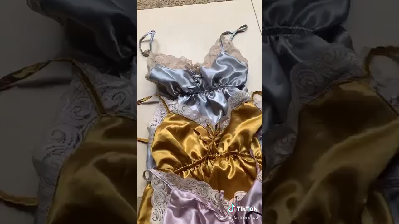 Set bộ phối ren chất phi lụa - UT06 - YouTube