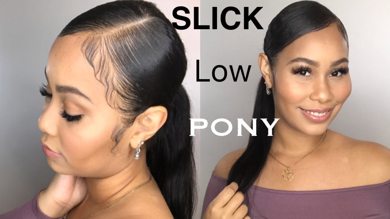 SLICK LOW PONY + EDGES/BABY HAIRS | BEAUTY FOREVER HAIR | CANDACE ...
