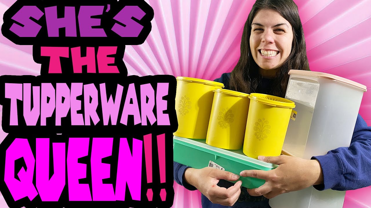 The TUPPERWARE Queen! | Live Thrifting | Live Video Game Hunting - YouTube