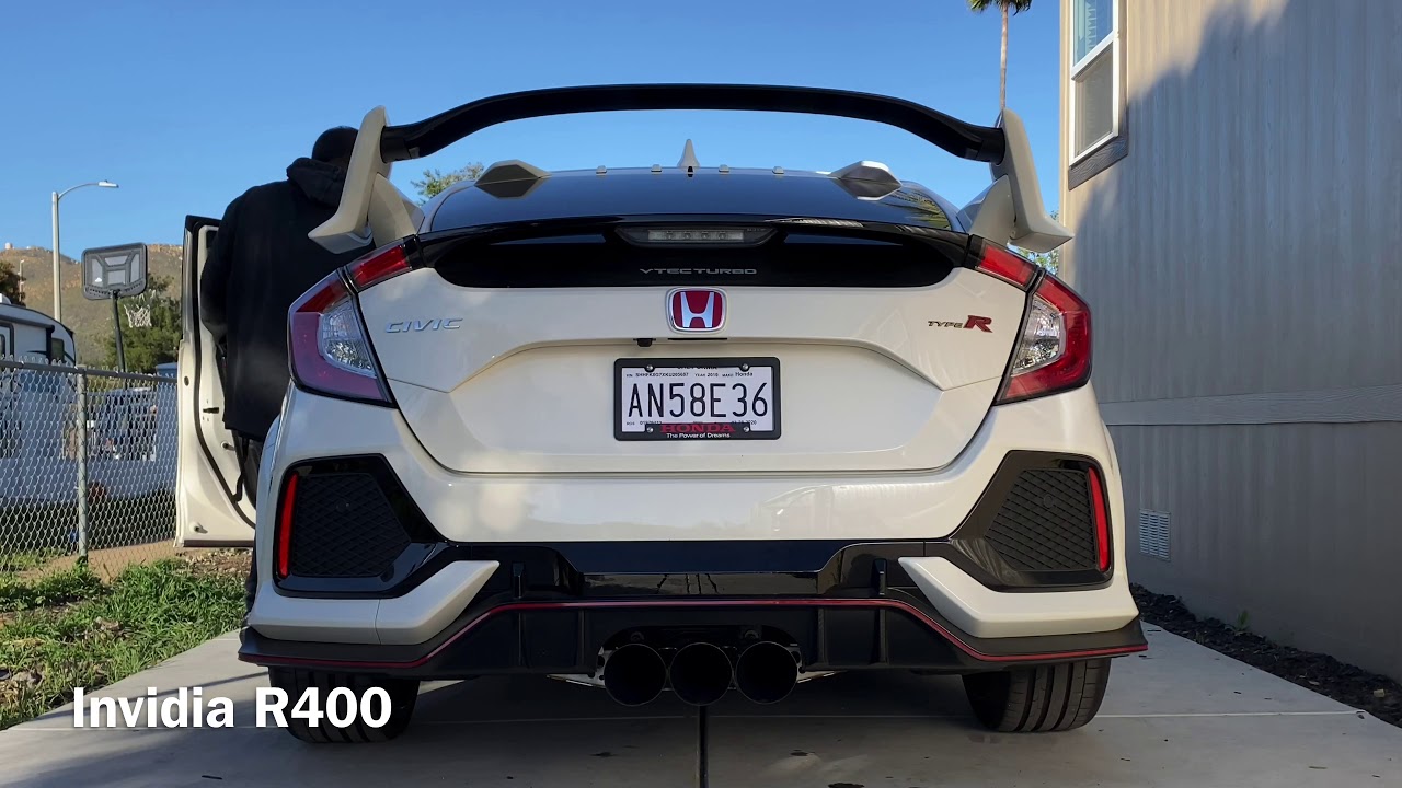 Type R Exhaust Invidia R400 - YouTube