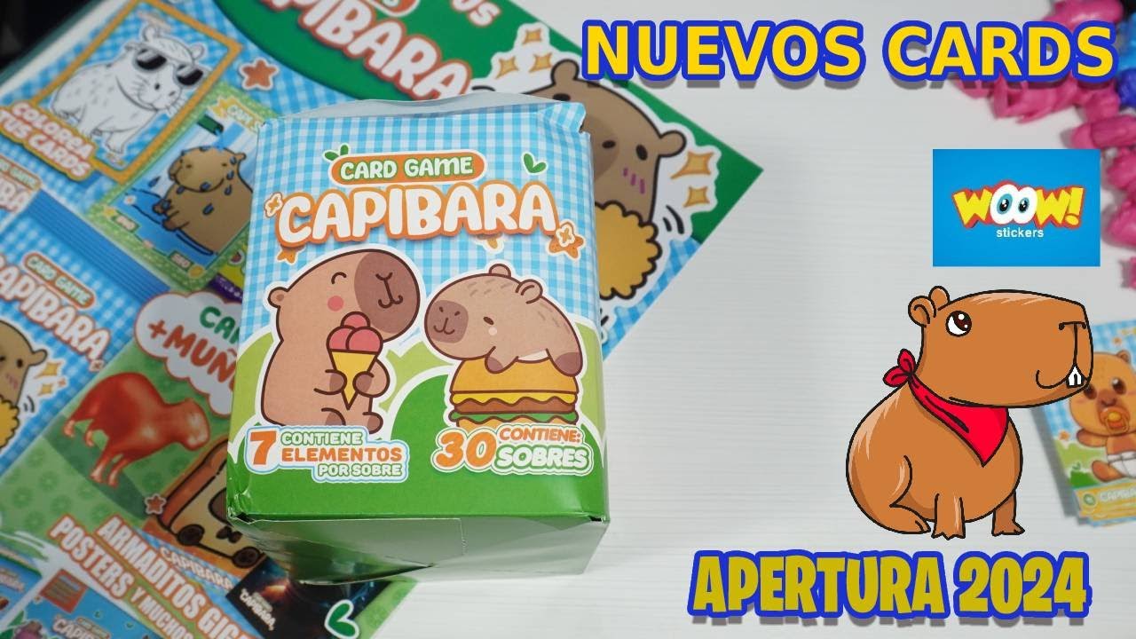 Nuevos CARDS 'CAPIBARA' de Woow Stickes: Revisión y Apertura de 30 ...