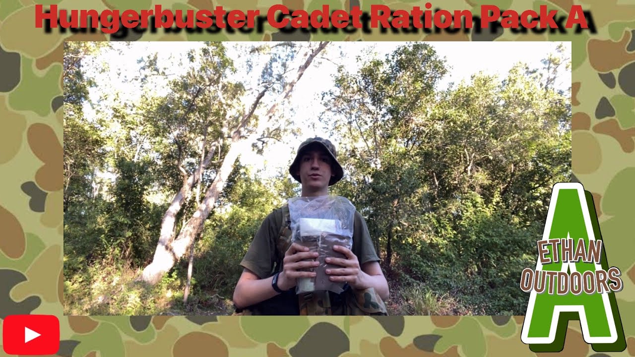 Hungerbuster Cadet Ration Pack A [What Is Included](Australia) - YouTube