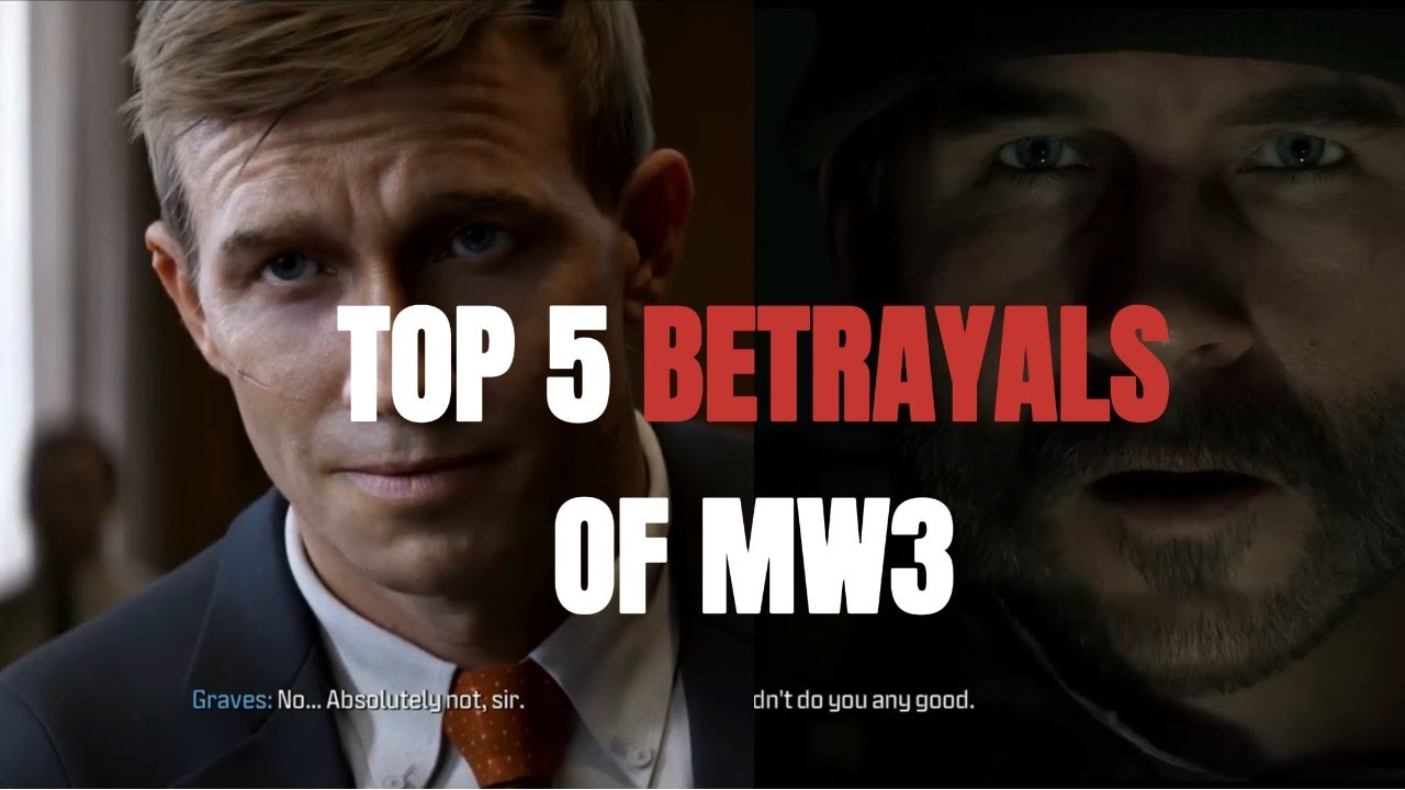 Top 5 Betrayal Of MW3 #mw3 #callofdutymodernwarfare - YouTube