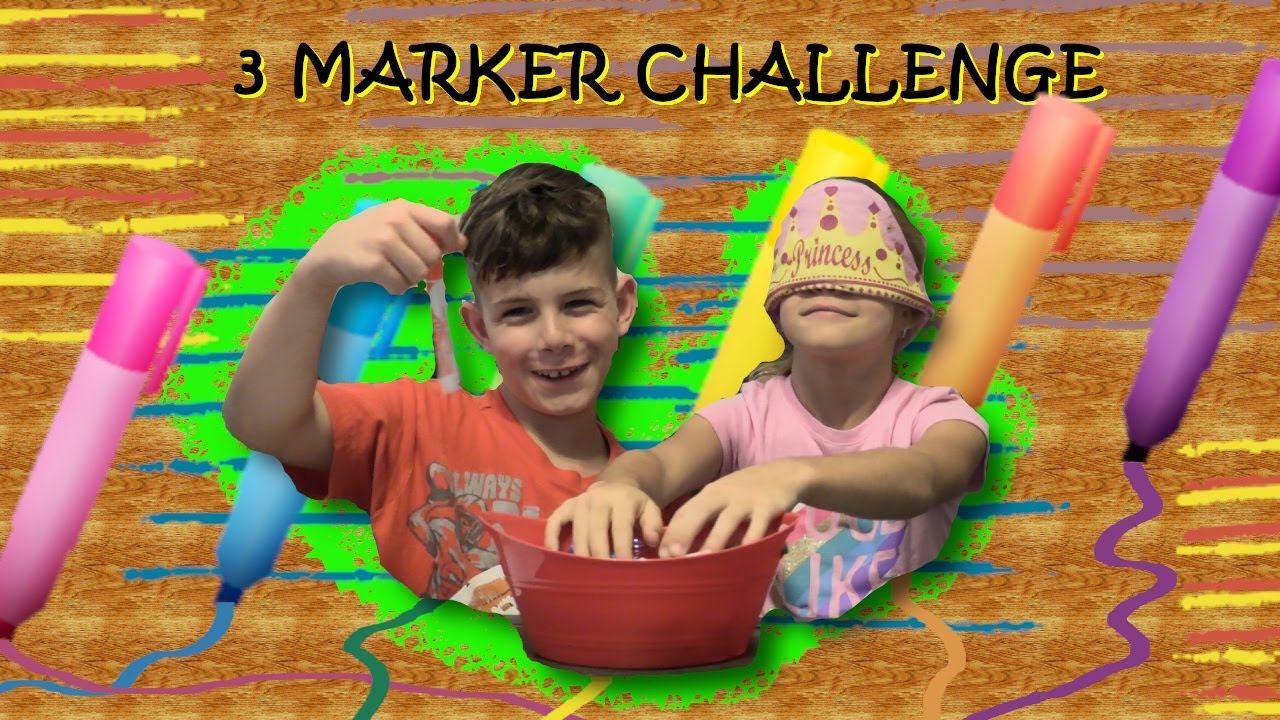3 MARKER CHALLENGE - YouTube