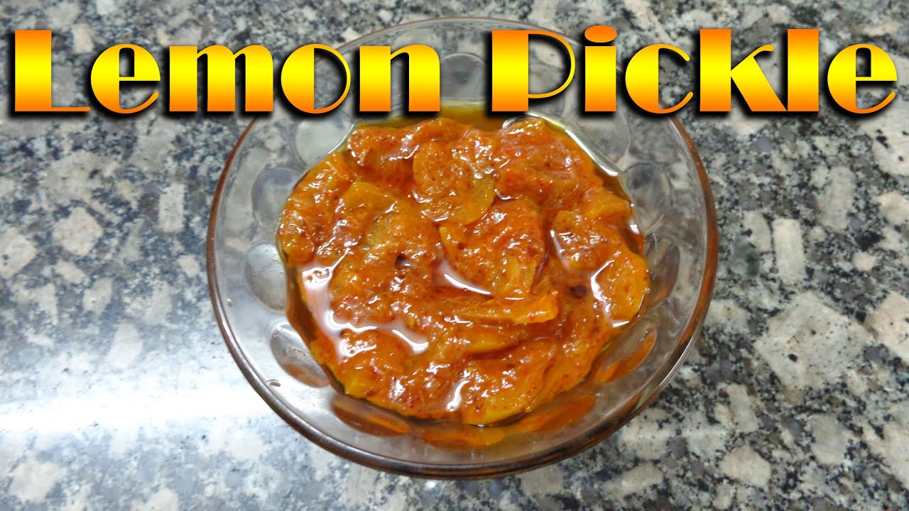 Lemon Pickle | Nimbu Achar - YouTube