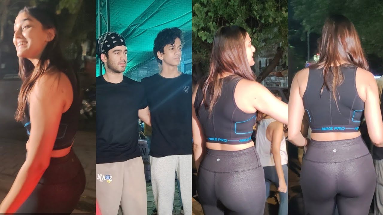 Saiee Manjrekar Subhan Nadiadwala Sufyan Nadiadwala Spotted at Cricket Ground Juhu - YouTube