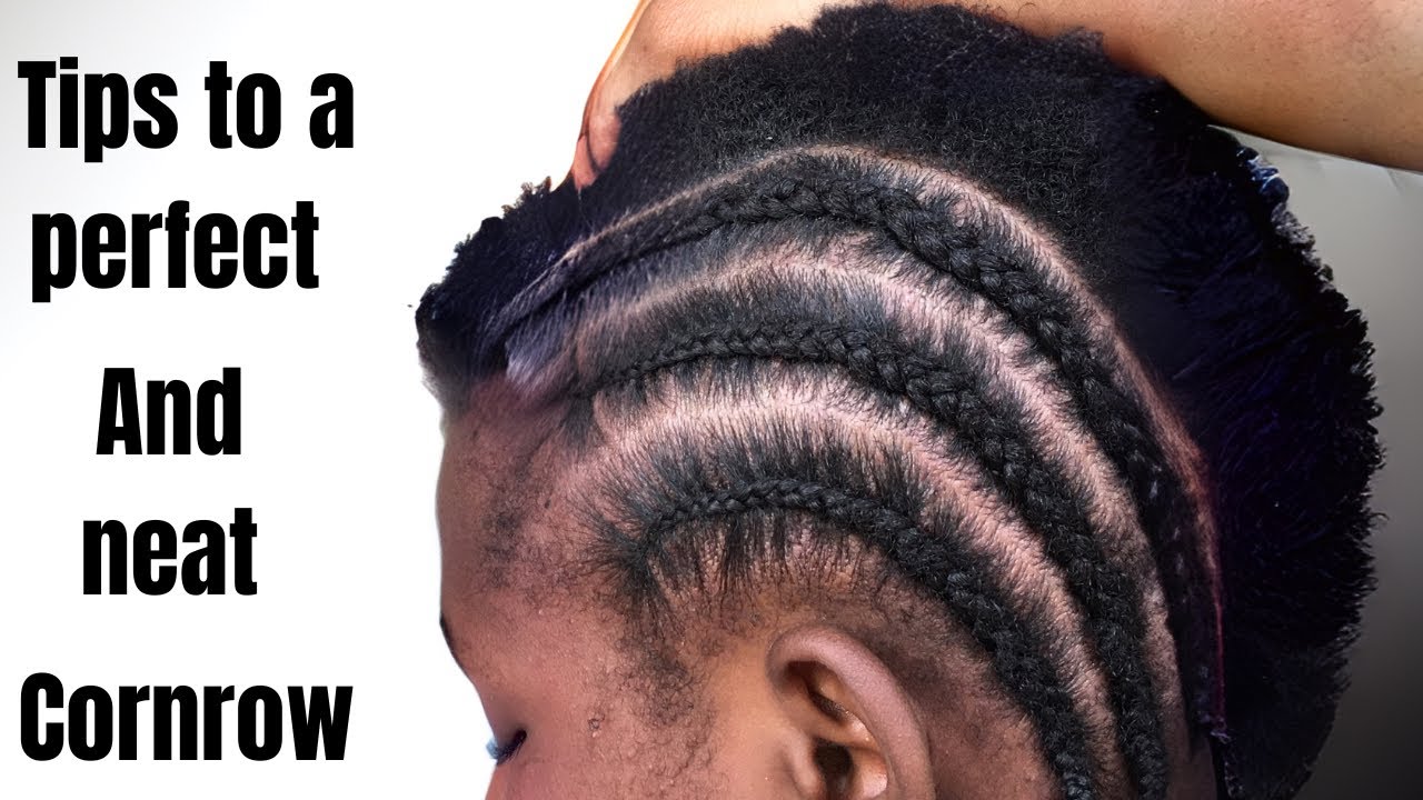 How to do a perfect cornrow|beginner friendly| (neat cornrow like a pro ...