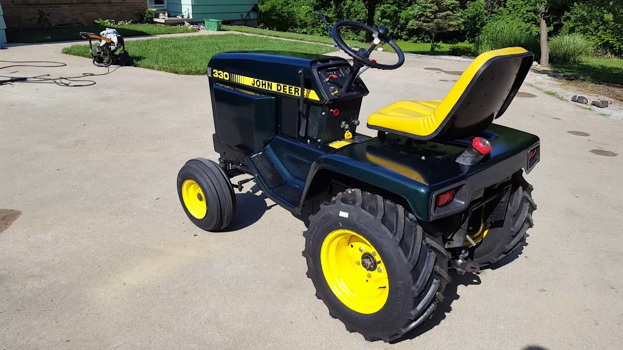 330 John Deere lawn mower tractor - YouTube