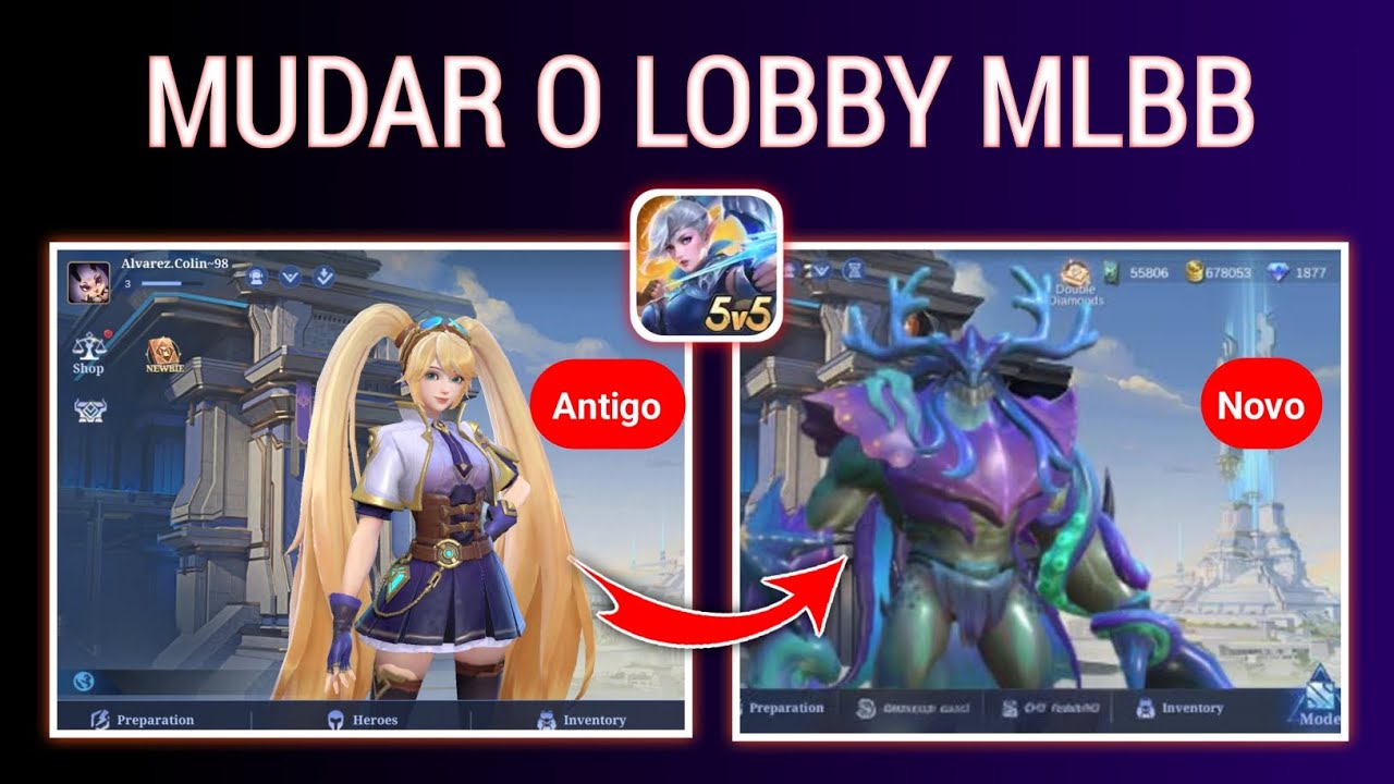 Como alterar o personagem do lobby no Mobile Legends | Alterar o lobby ...