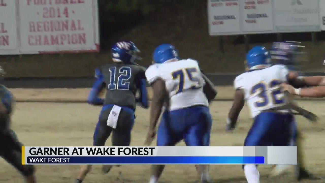 Garner v. Wake Forest high school football - YouTube