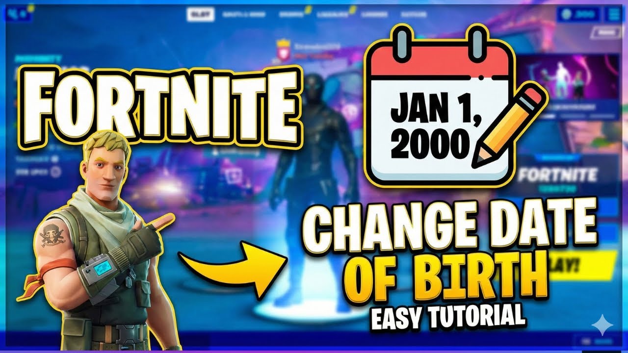 How To Change Fortnite Date of Birth (Epic Games Account Fix) - YouTube