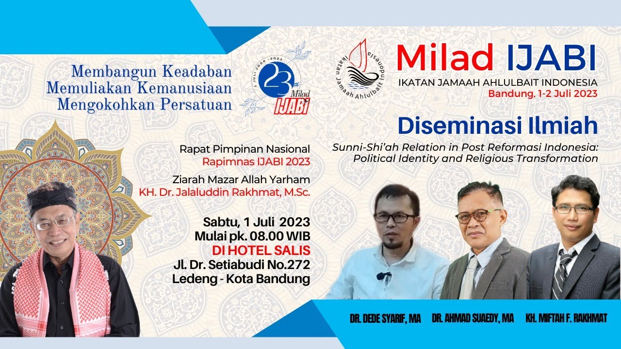 Diseminasi Ilmiah Milad ke-23 IJABI - YouTube