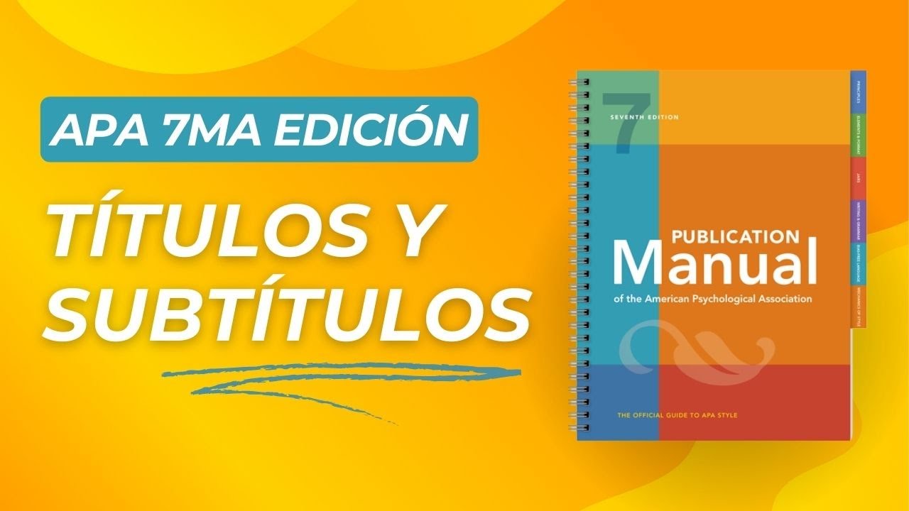 Títulos y Subtítulos en APA 7ma. Edición. Como crearlos en Word - YouTube