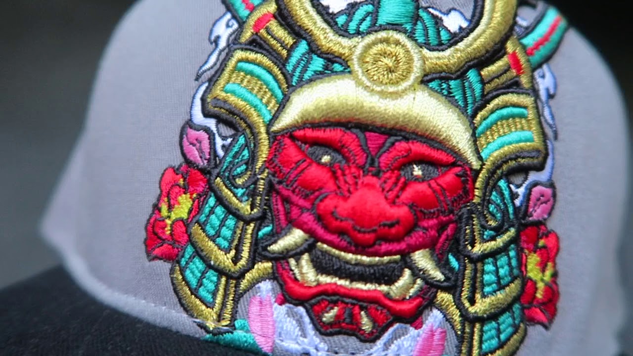 Custom made snapback caps with multilayer 3d puff embroidery. - YouTube