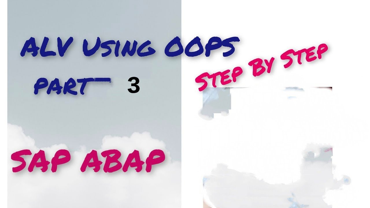 ALV using OOPS. Part 3 - YouTube