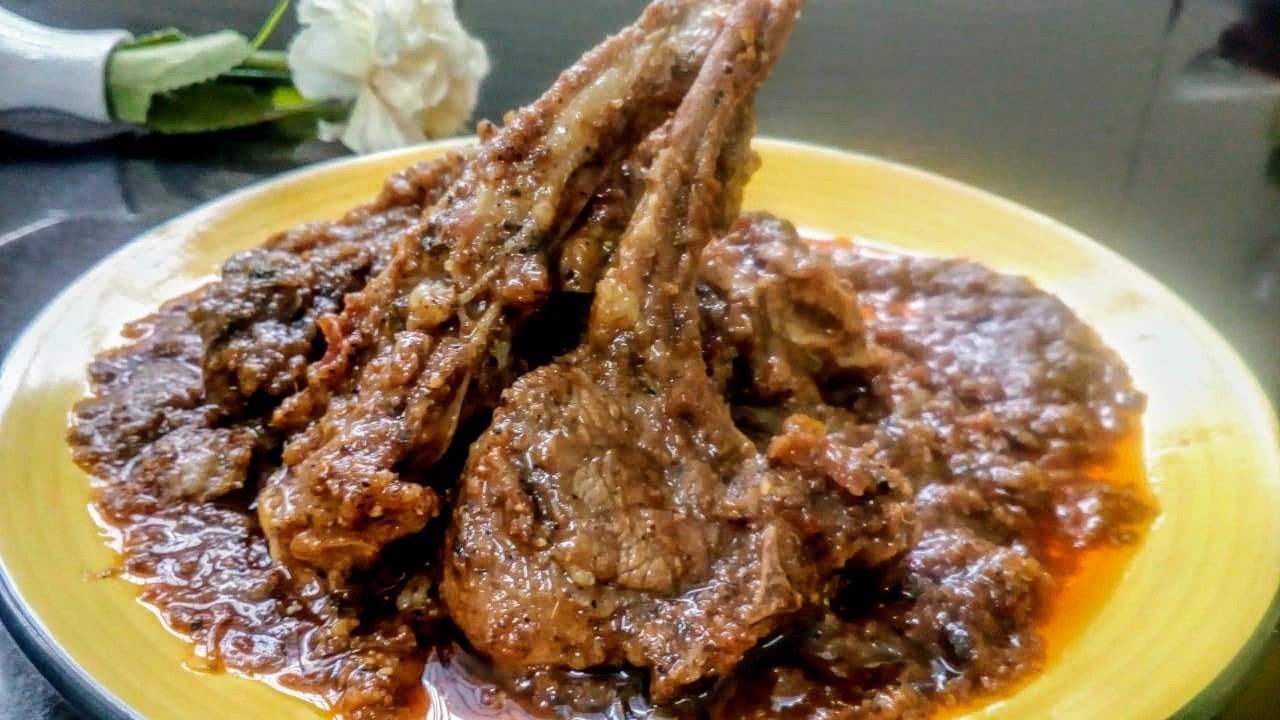 MUTTON PEPPER FRY | GOSHT PHAAL by kitchen counter - YouTube