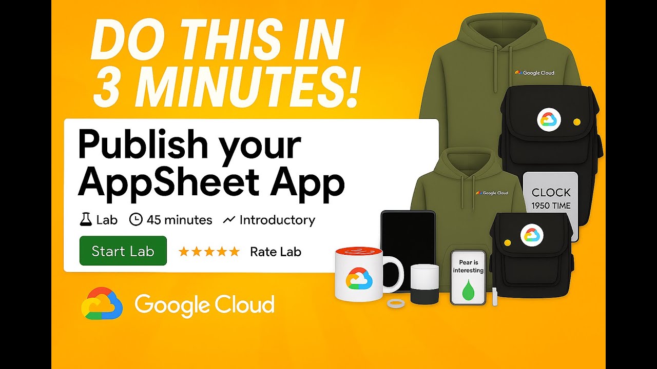 Publish your AppSheet App | #GSP1030 | #qwiklabs | #arcade - YouTube