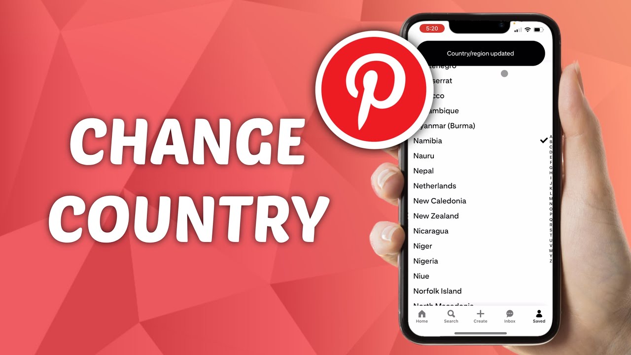 How to Change Country/Region on Pinterest - YouTube