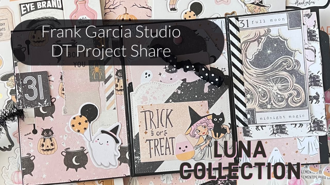 Halloween File Folder Mini Album feat. @frankgarciastudiostore Luna Collection - YouTube